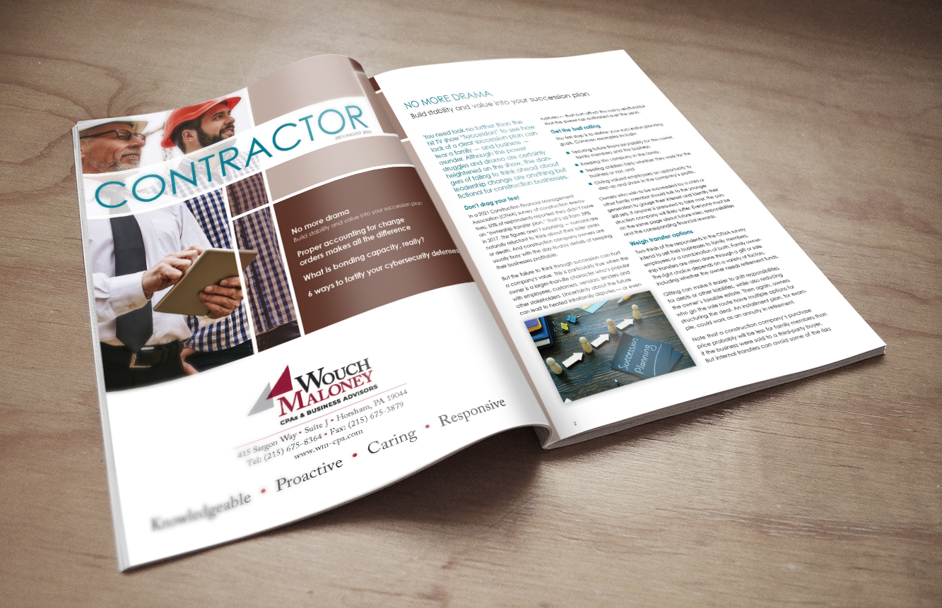 Contractor Newsletter July/August 2022 - Wouch Maloney CPAs & Business ...
